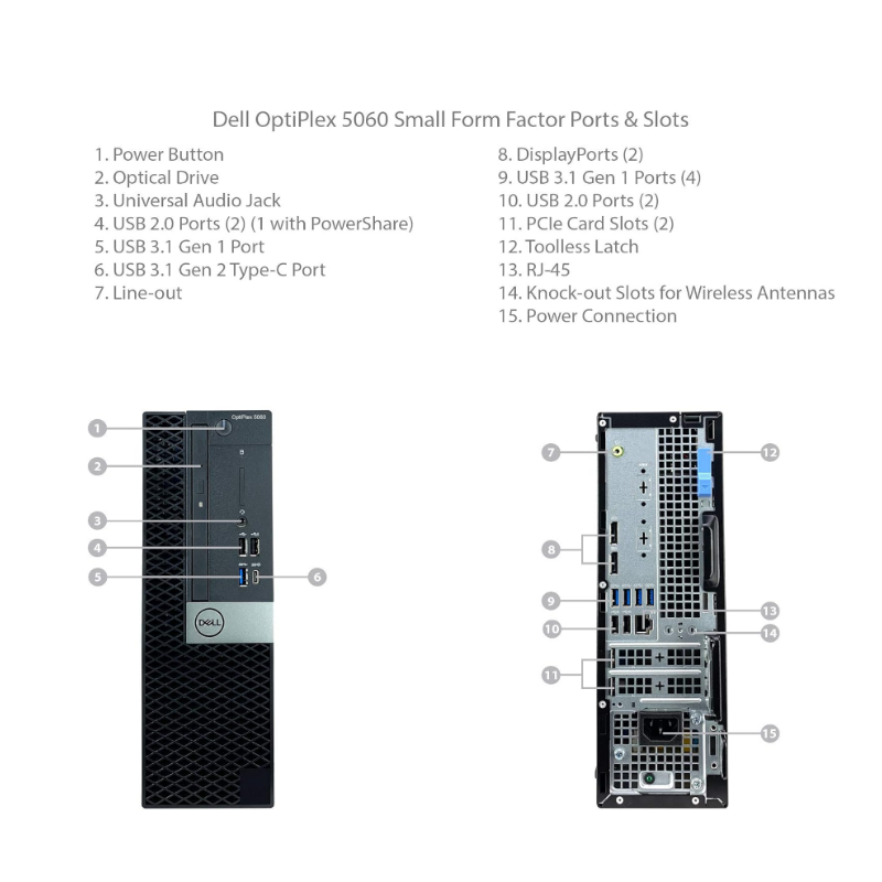 Dell Optiplex 7060 Micro Core i7-8700 16GB 512GB SSD Windows 10 Pro Re ...