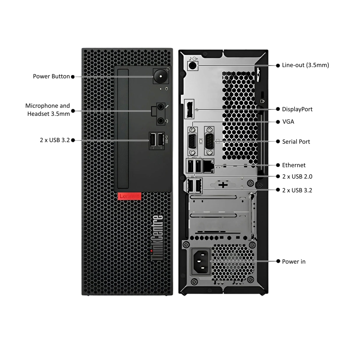 Lenovo ThinkCentre M70C SFF, Business Desktop, Intel Core i5-10400, 16 ...
