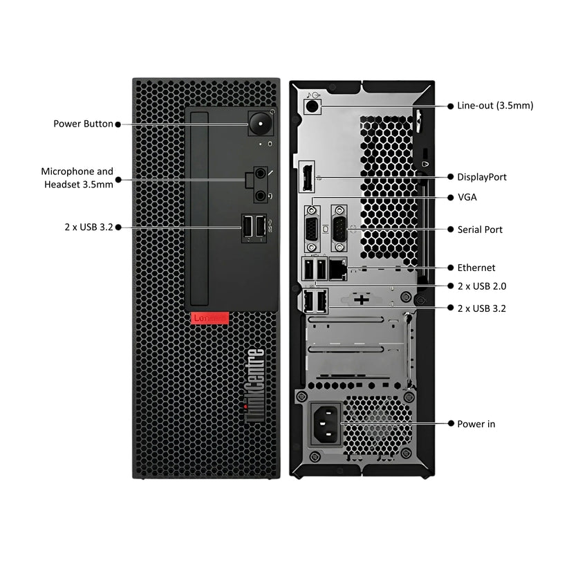 Lenovo ThinkCentre M70C SFF, Business Desktop, Intel Core i5-10400, 16 ...